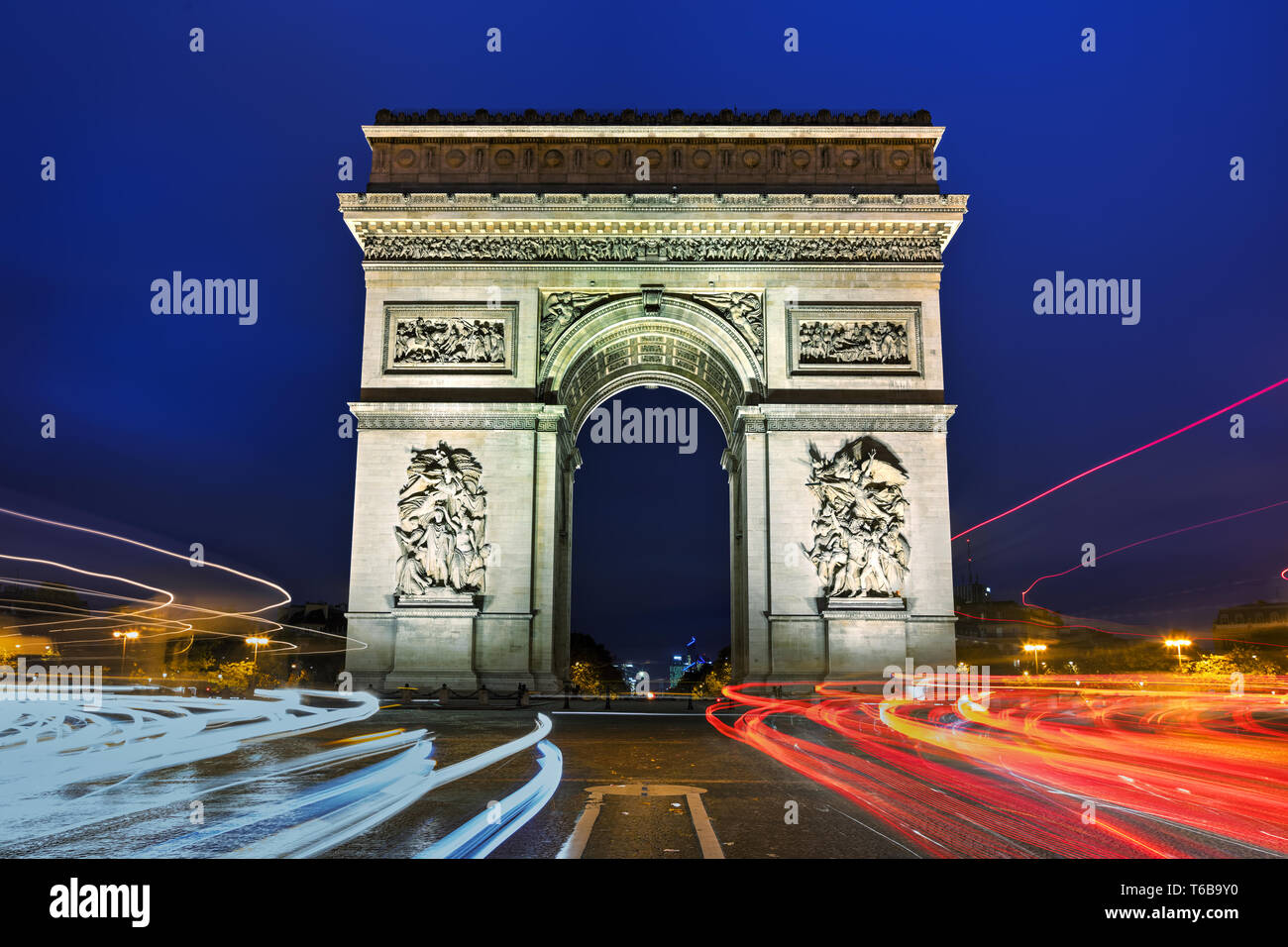The Triumphal Arch in Paris Stock Photo - Alamy
