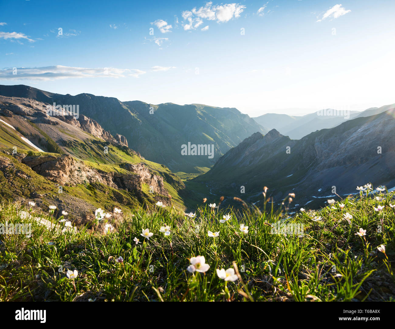 landscape of mountains in spring Stock Photo - Alamy