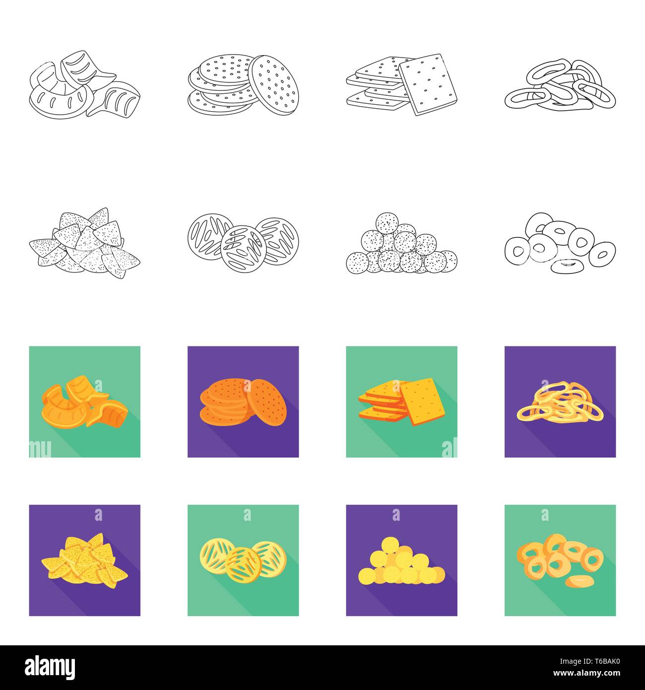 Crackers and fruit Stock Vector Images - Alamy