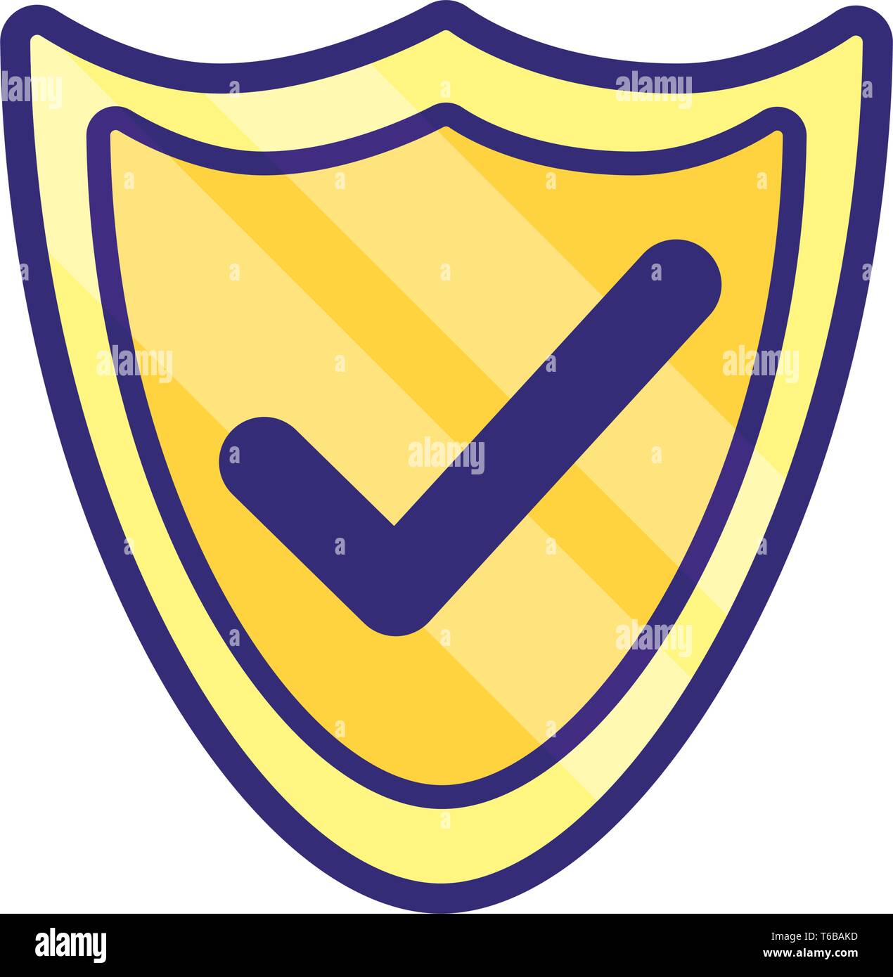 security icon shield cartoon vector illustration graphic design Stock ...