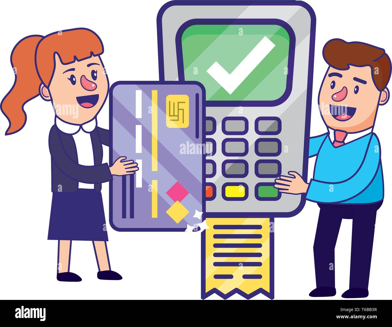 Banking teamwork financial planning dataphone transaction paper receipt ...