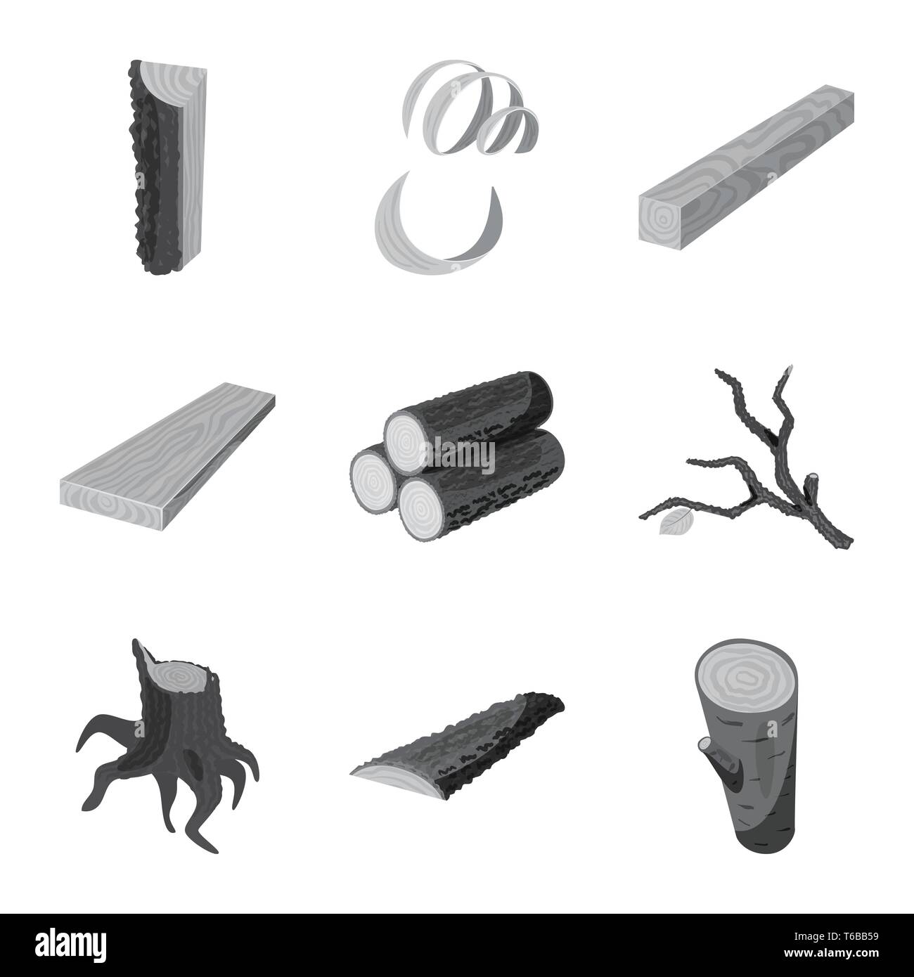 Lumber waste Stock Vector Images - Alamy