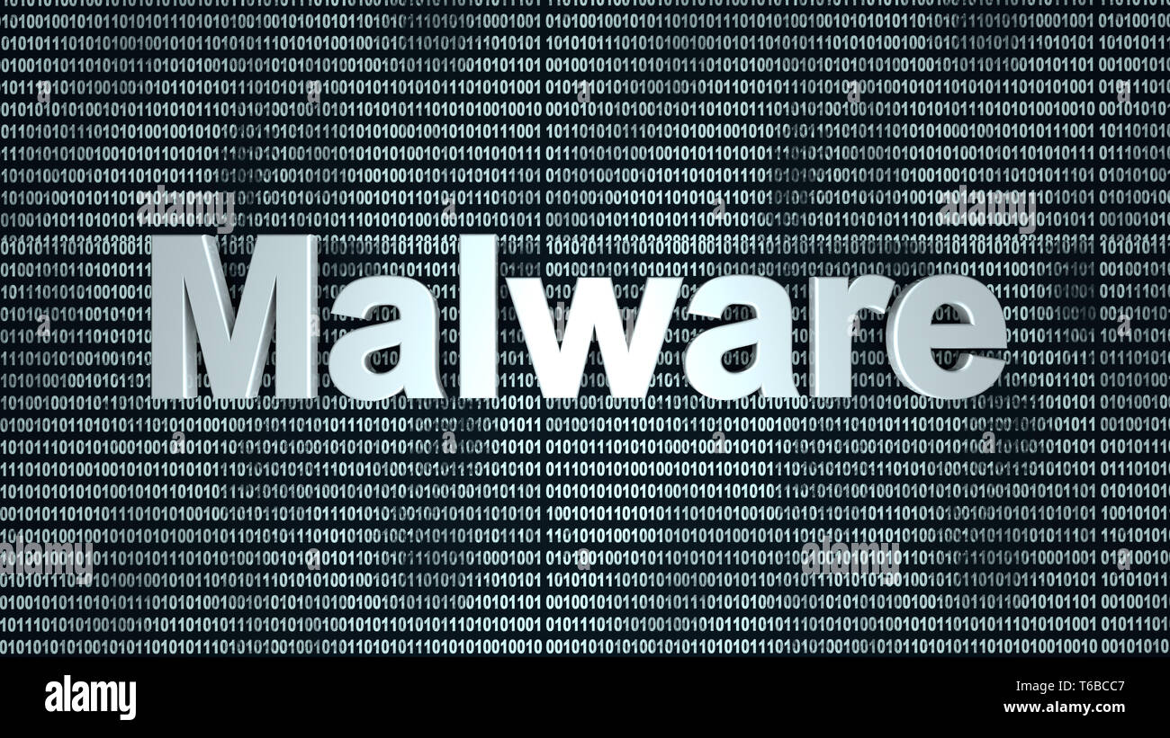 Digital Malware. 3D rendered background Stock Photo - Alamy