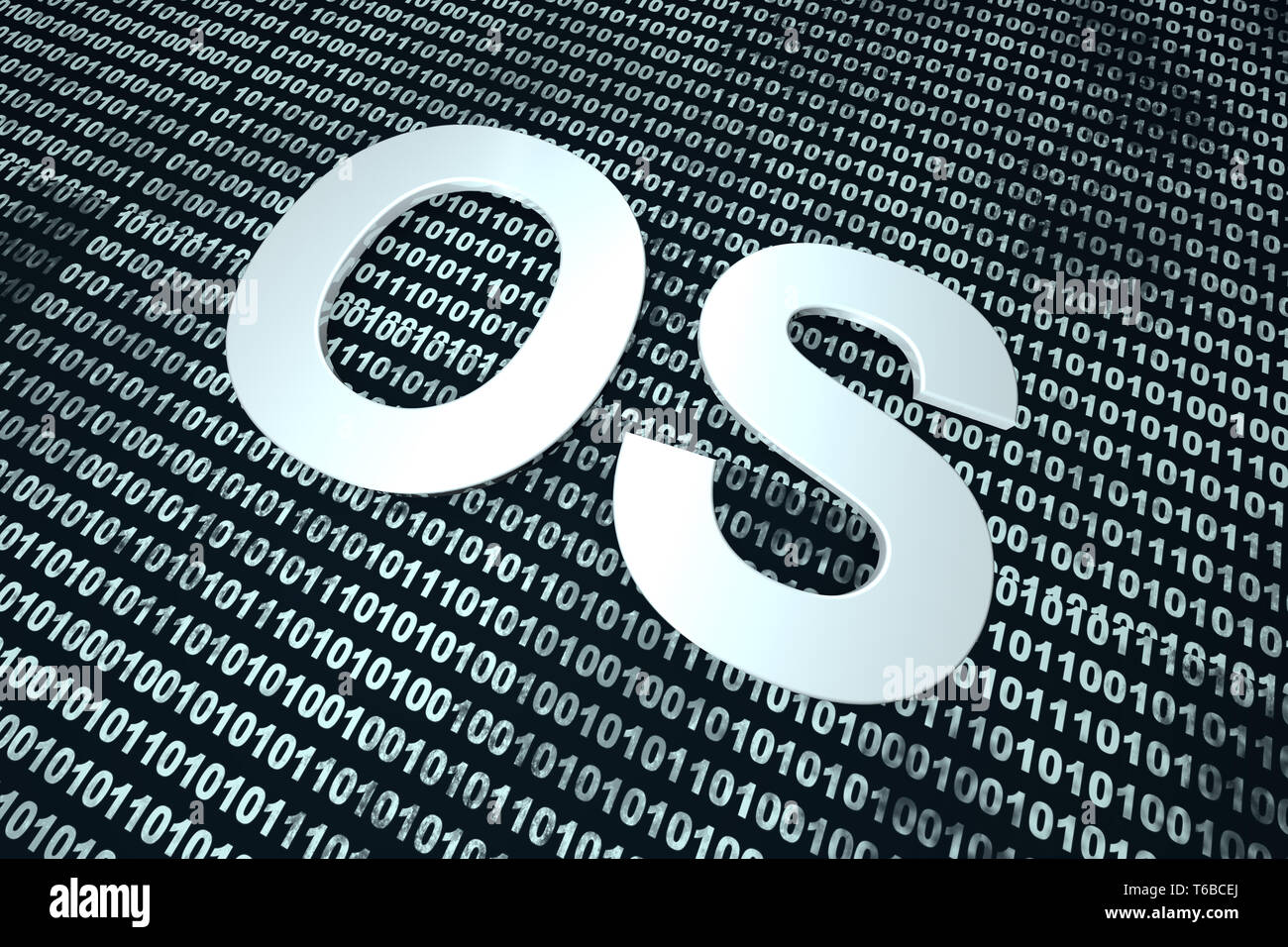 Digital OS. 3D rendered background Stock Photo - Alamy