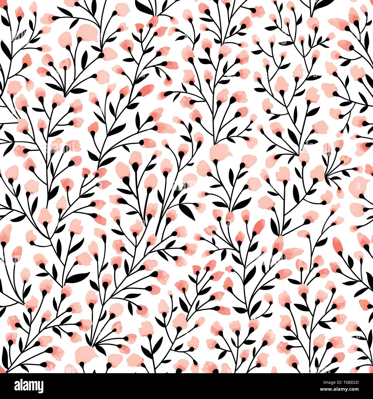 Small leaf pattern Stock Vector Images - Alamy