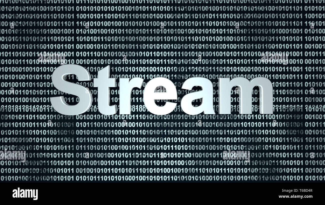 Digital Stream. 3D rendered background Stock Photo - Alamy