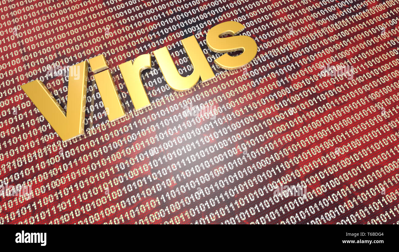 Digital Virus. 3D rendered background Stock Photo - Alamy