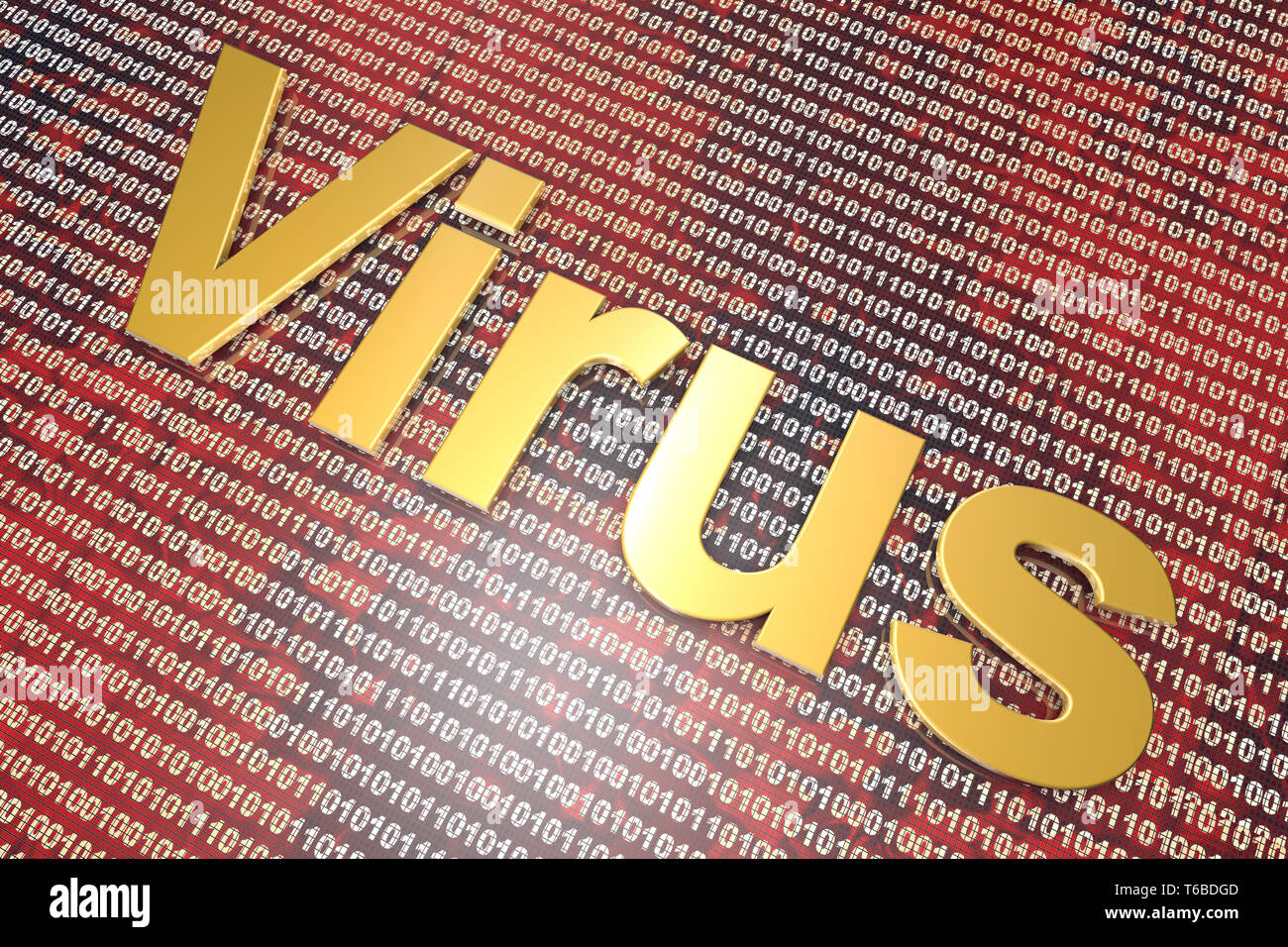 Digital Virus. 3D rendered background Stock Photo - Alamy