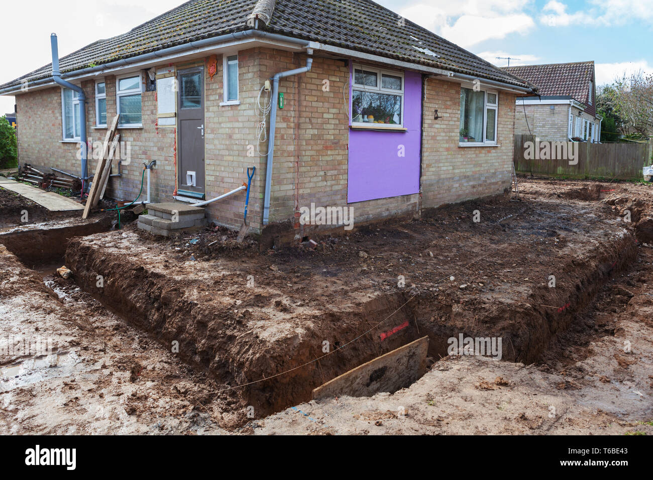 Concrete strip foundation hi-res stock photography and images - Alamy