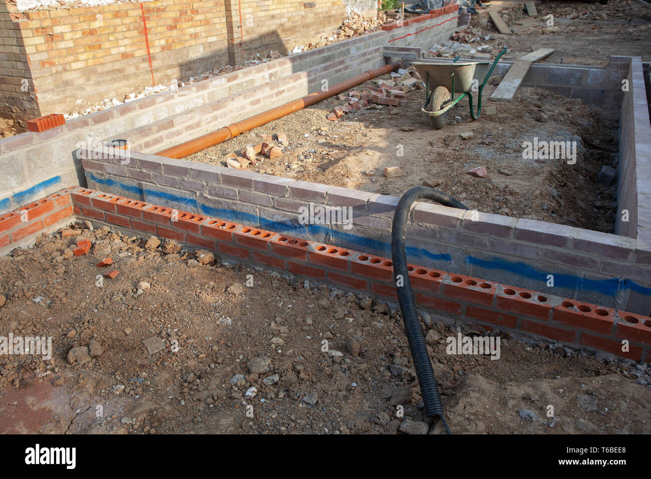 Cement blockwork wall hi-res stock photography and images - Alamy