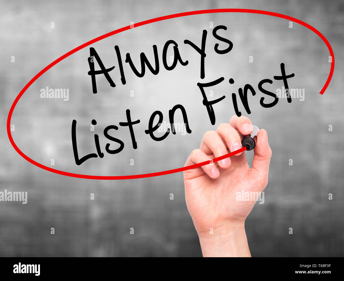 Listen first hi-res stock photography and images - Alamy