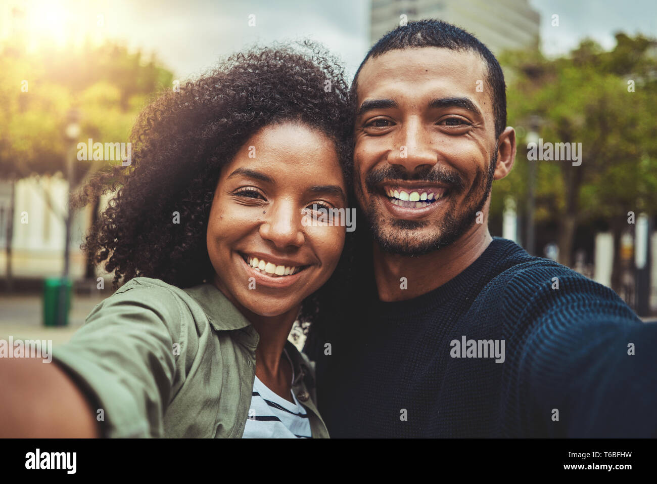 Pov selfie young man woman hi-res stock photography and images - Alamy