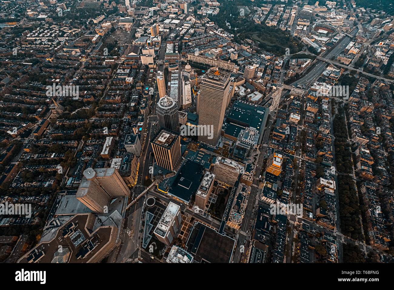 Drone shot corporate office buildings hi-res stock photography and ...