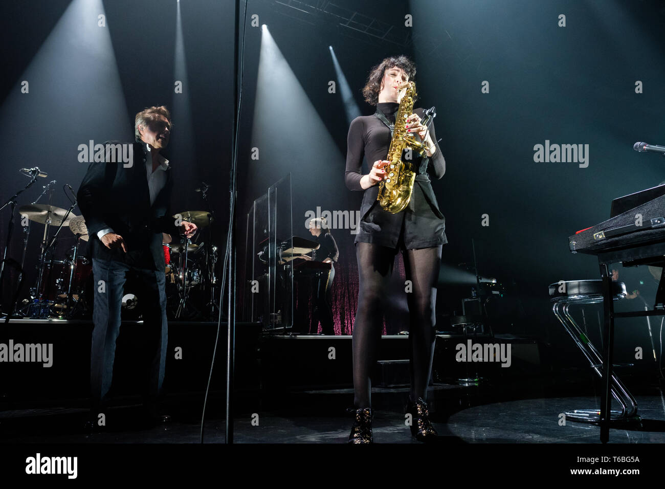 Denmark, Roskilde - June 17, 2018. Musician Jorja Chalmers performs ...