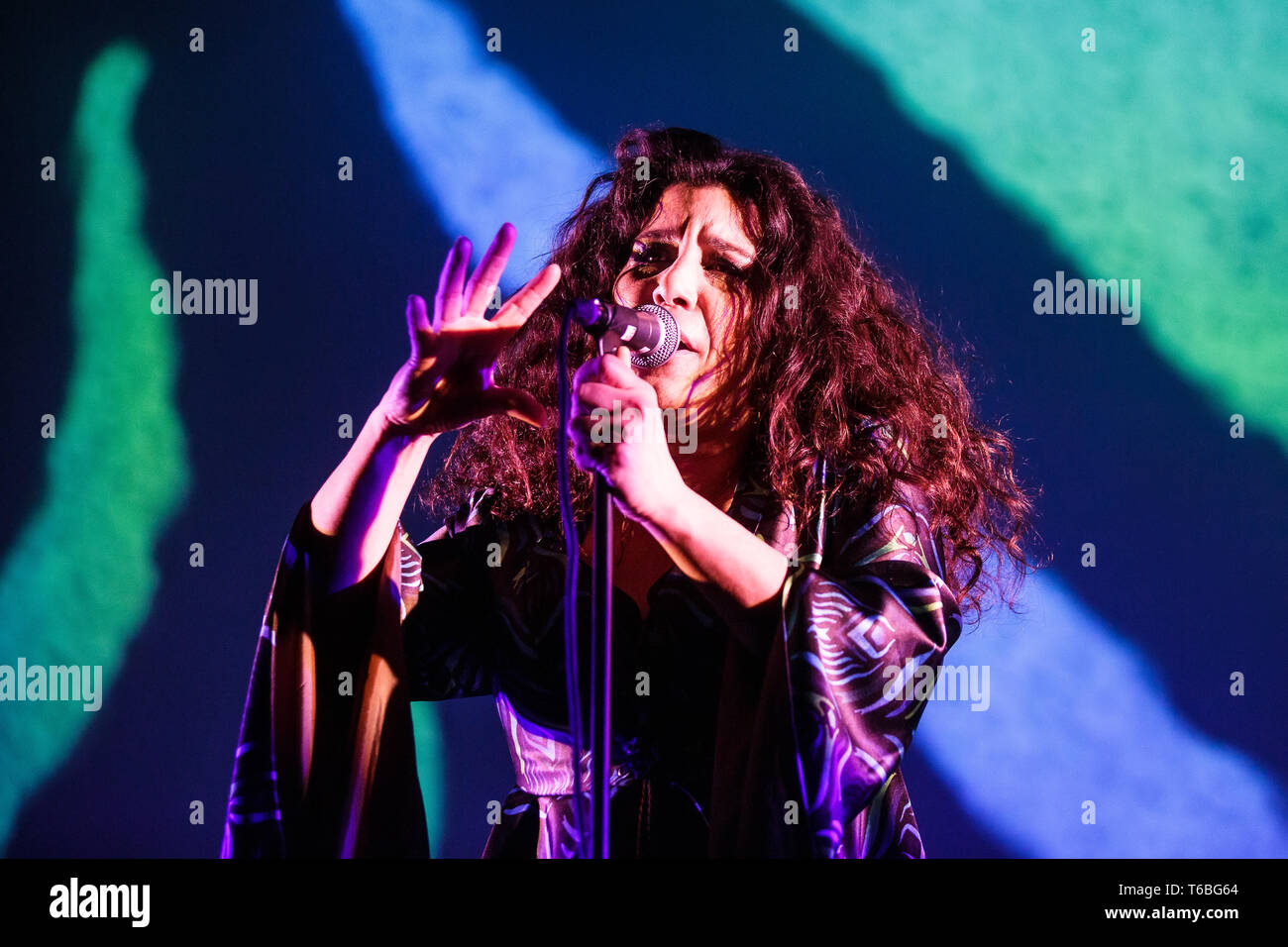 Netherlands, Tilburg - April 11, 2019. The Dutch psychedelic rock band ...