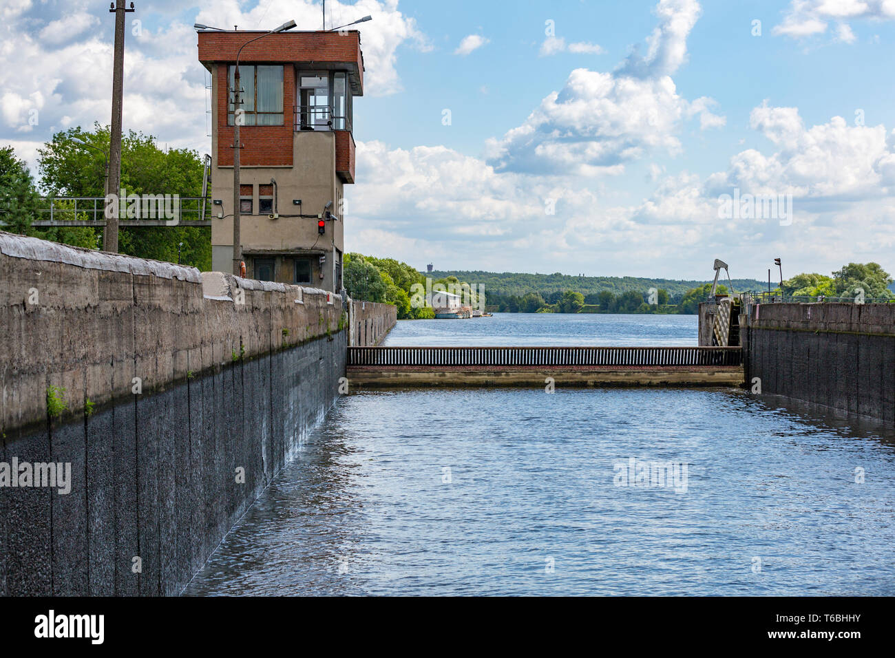 Old river gateway Stock Photo - Alamy