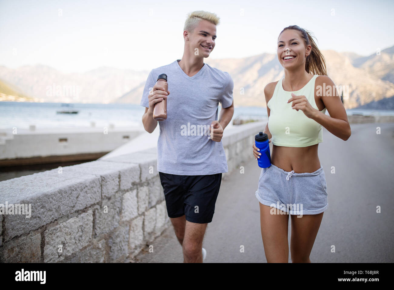 Female athlete running people hi-res stock photography and images - Alamy