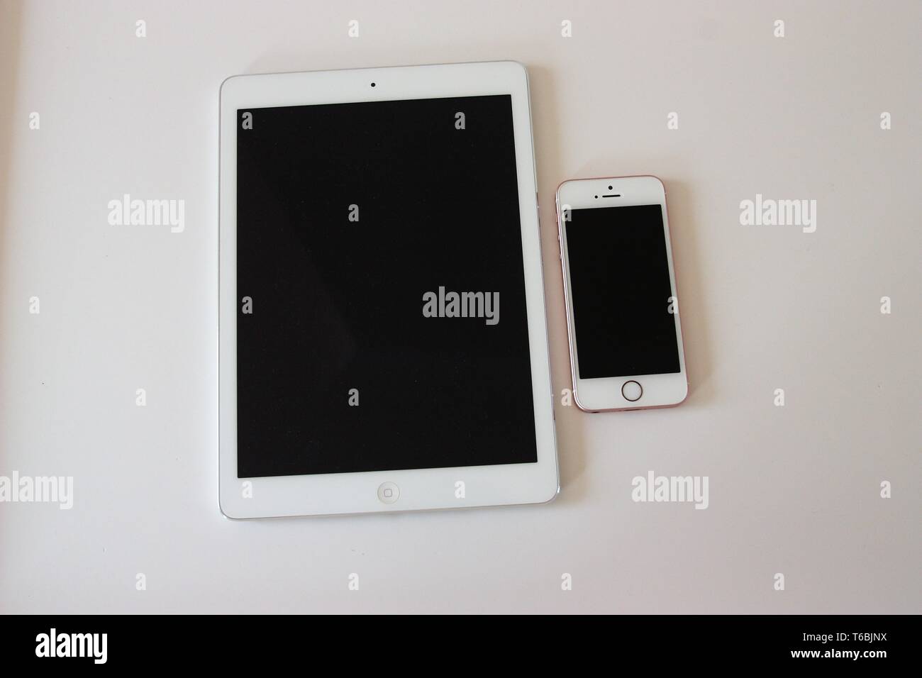 Smart devices from above Stock Photo - Alamy