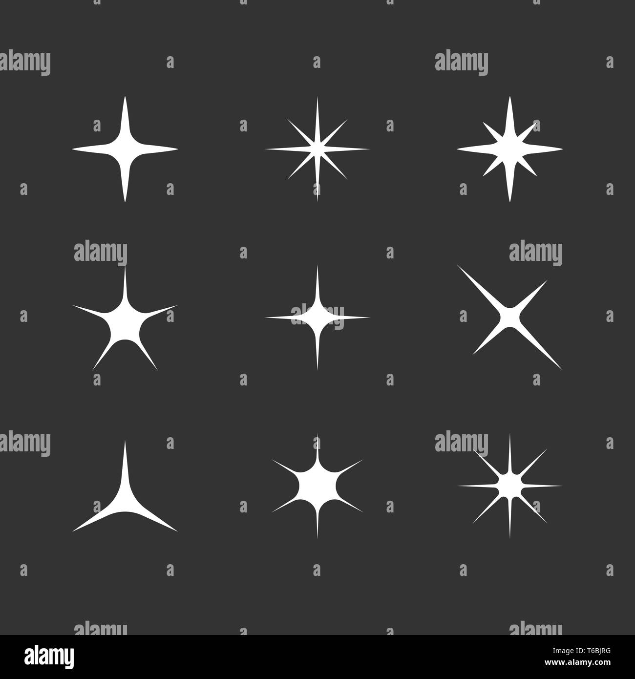 Vector illustration, flat design Sparkle Stock Vector Image & Art - Alamy