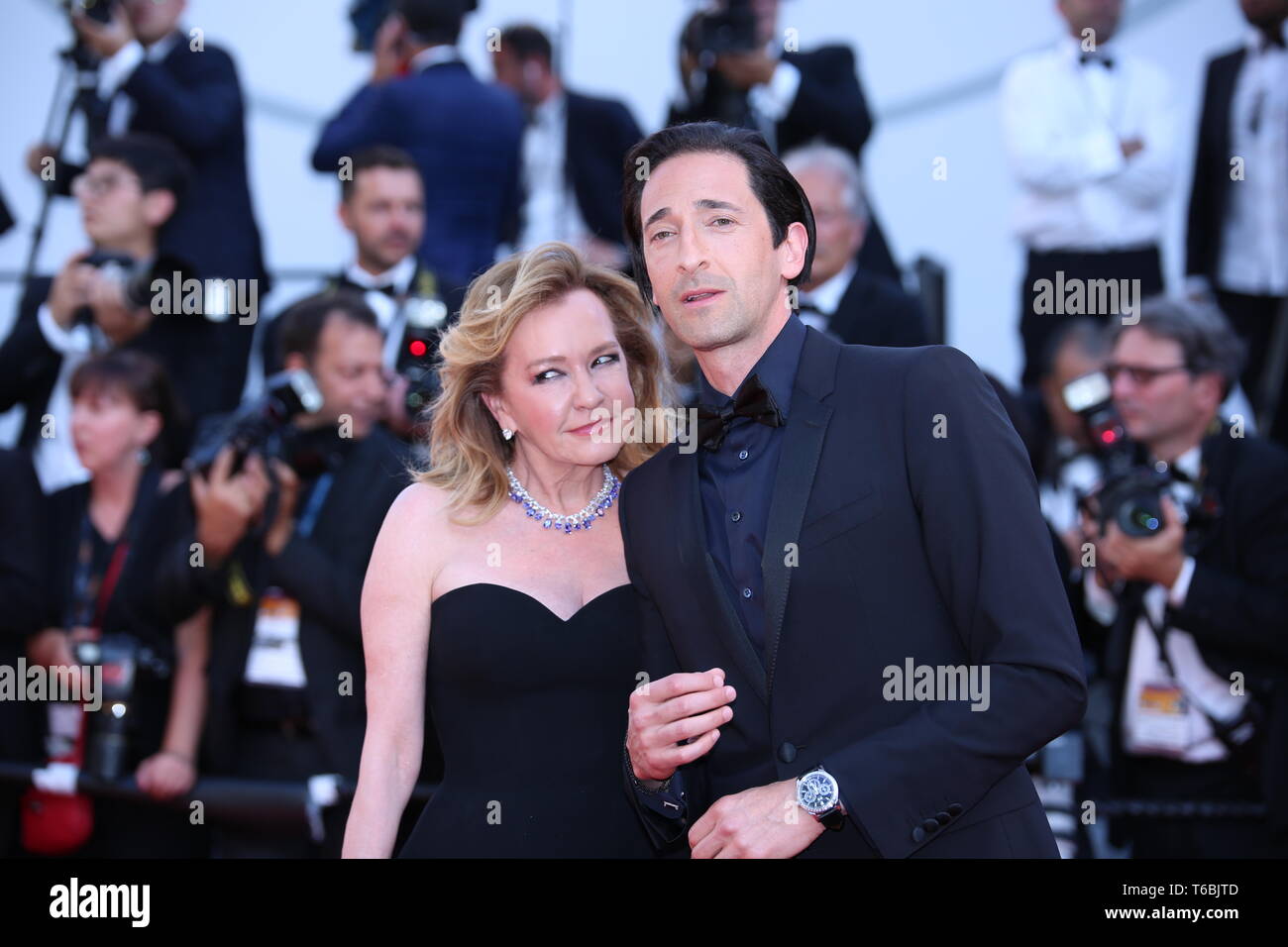 CANNES, FRANCE – MAY 28, 2017: Caroline Scheufele and Adrien Brody ...