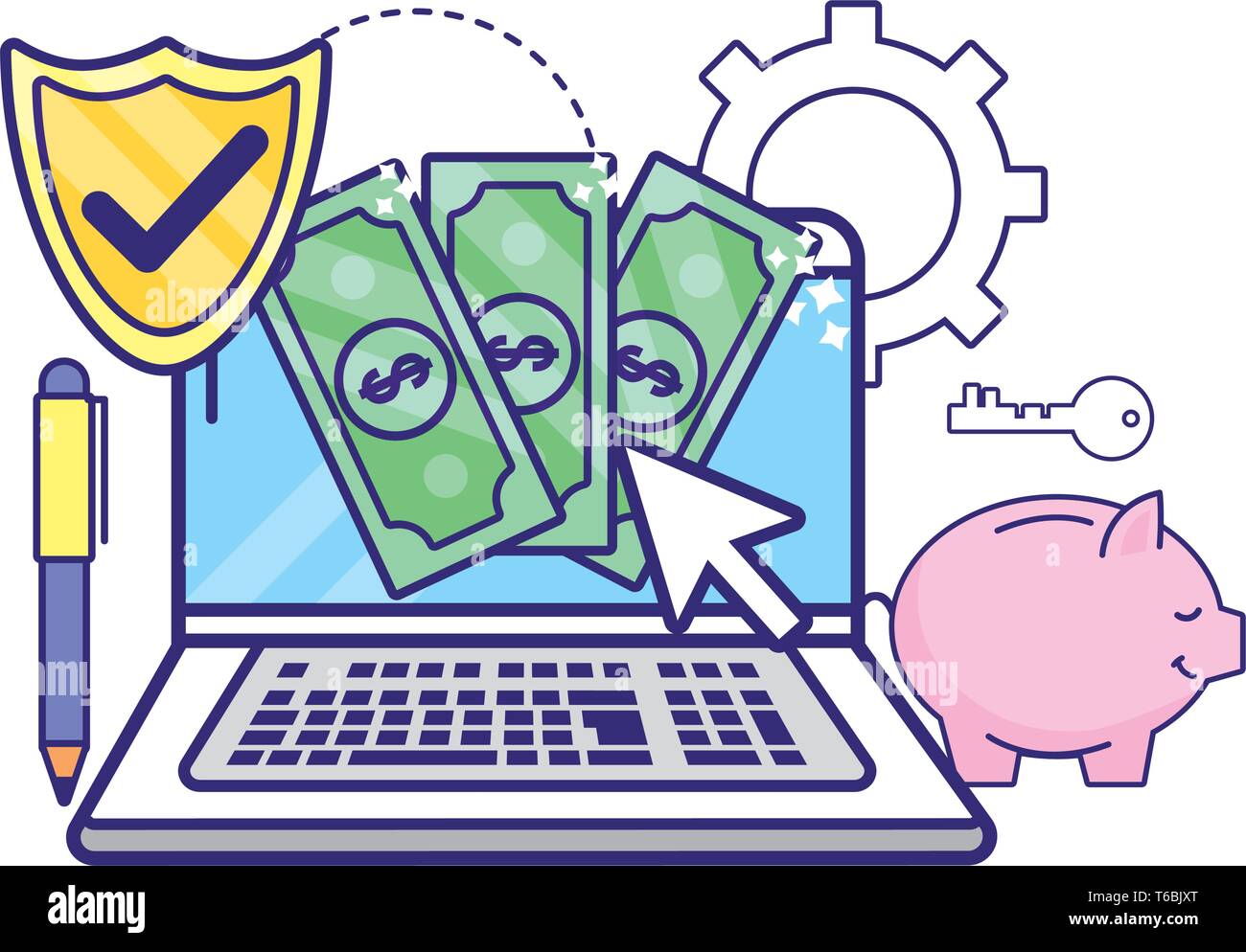 saving money business accounting finance technology digital payment ...