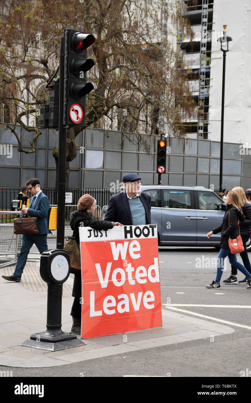 Leave means leave protesters hi-res stock photography and images - Alamy