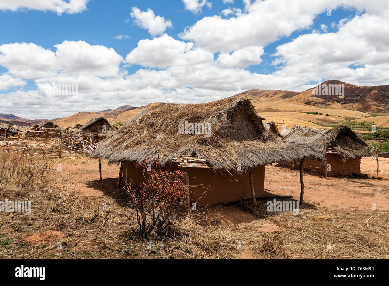 Traditional Madagascar hill landscape Stock Photo - Alamy