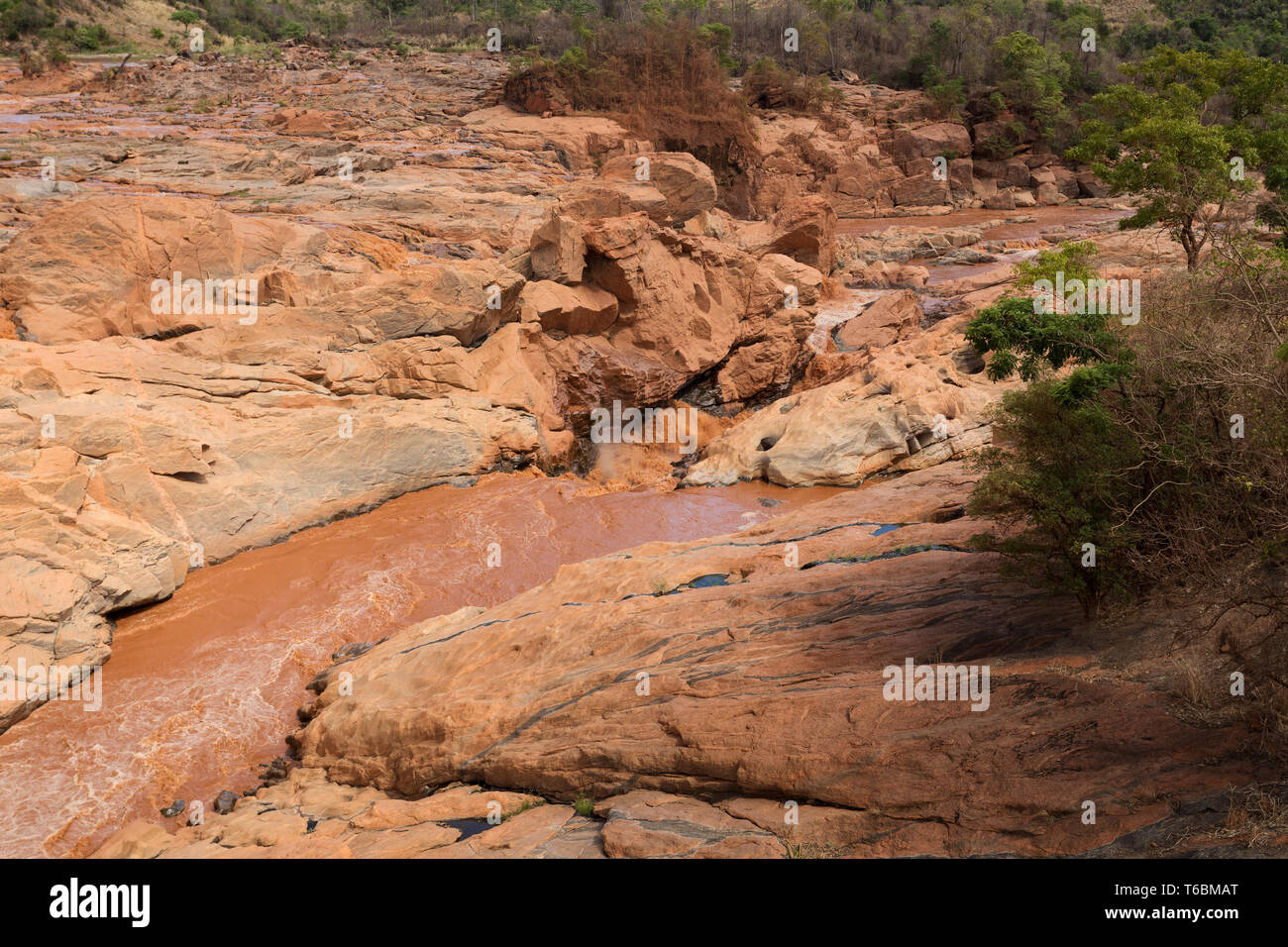 Rapids in the Betsiboka river Madagascar Stock Photo - Alamy