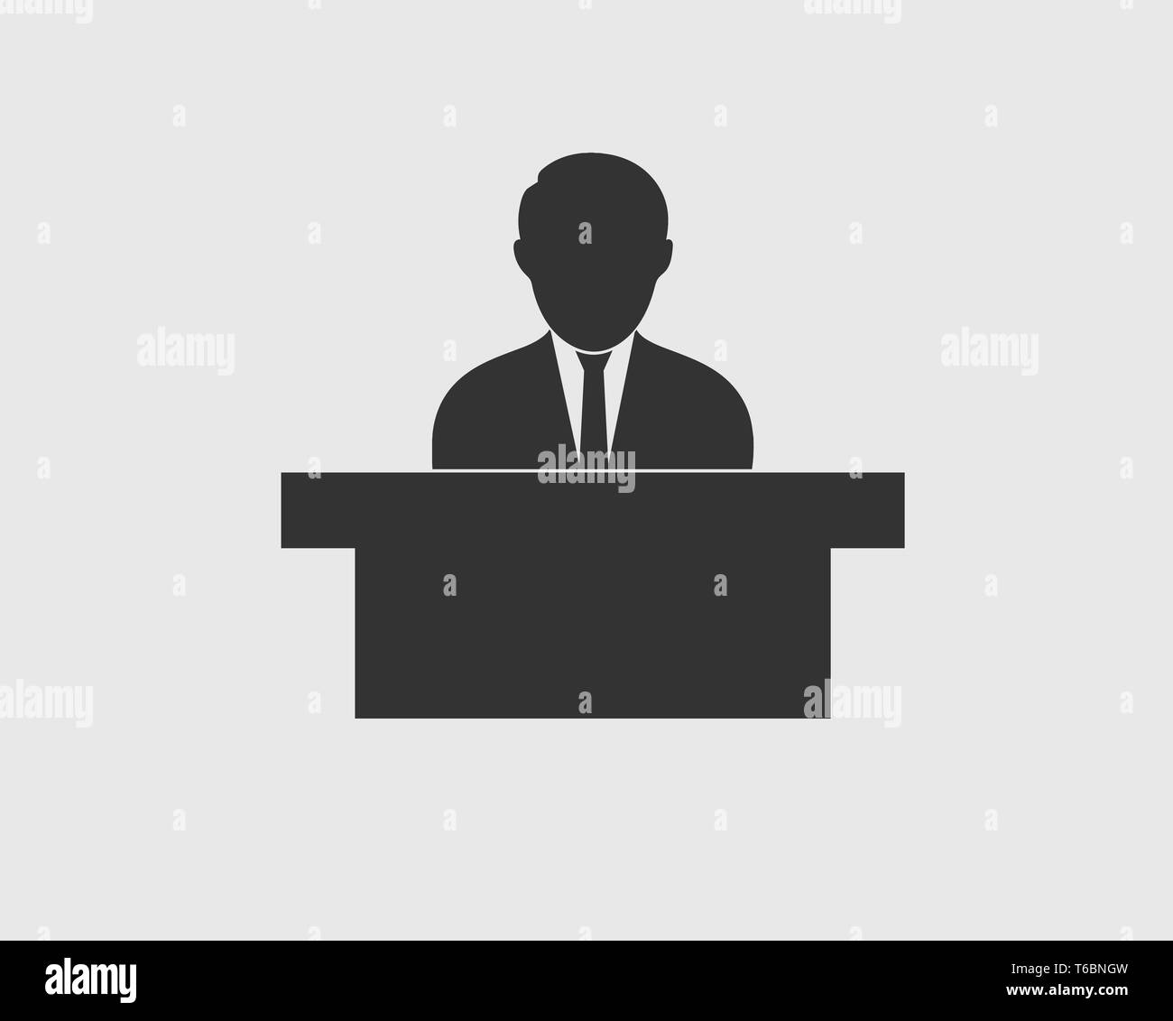 Customer service icon on gray Background Stock Vector Image & Art - Alamy