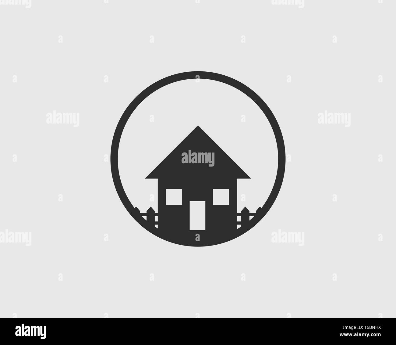 House Icon with rounded shape Stock Vector Image & Art - Alamy
