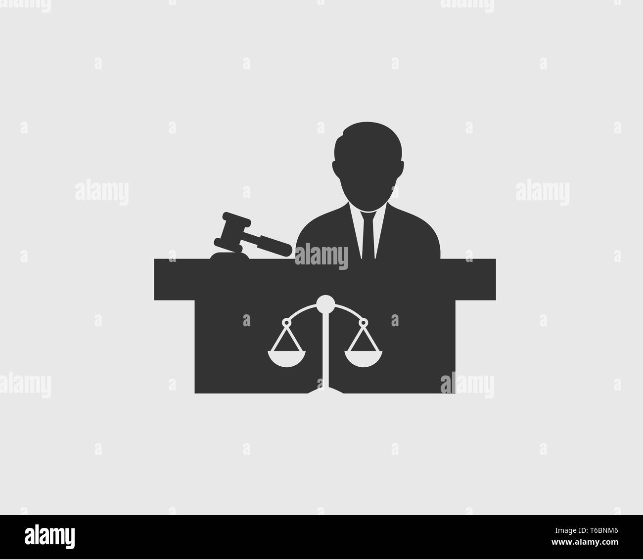 Judge speak Stock Vector Images - Alamy