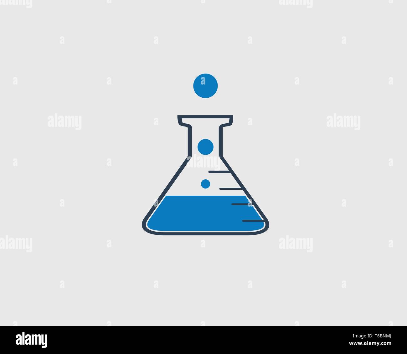 Chemical laboratory transparent flask Stock Vector Images - Alamy