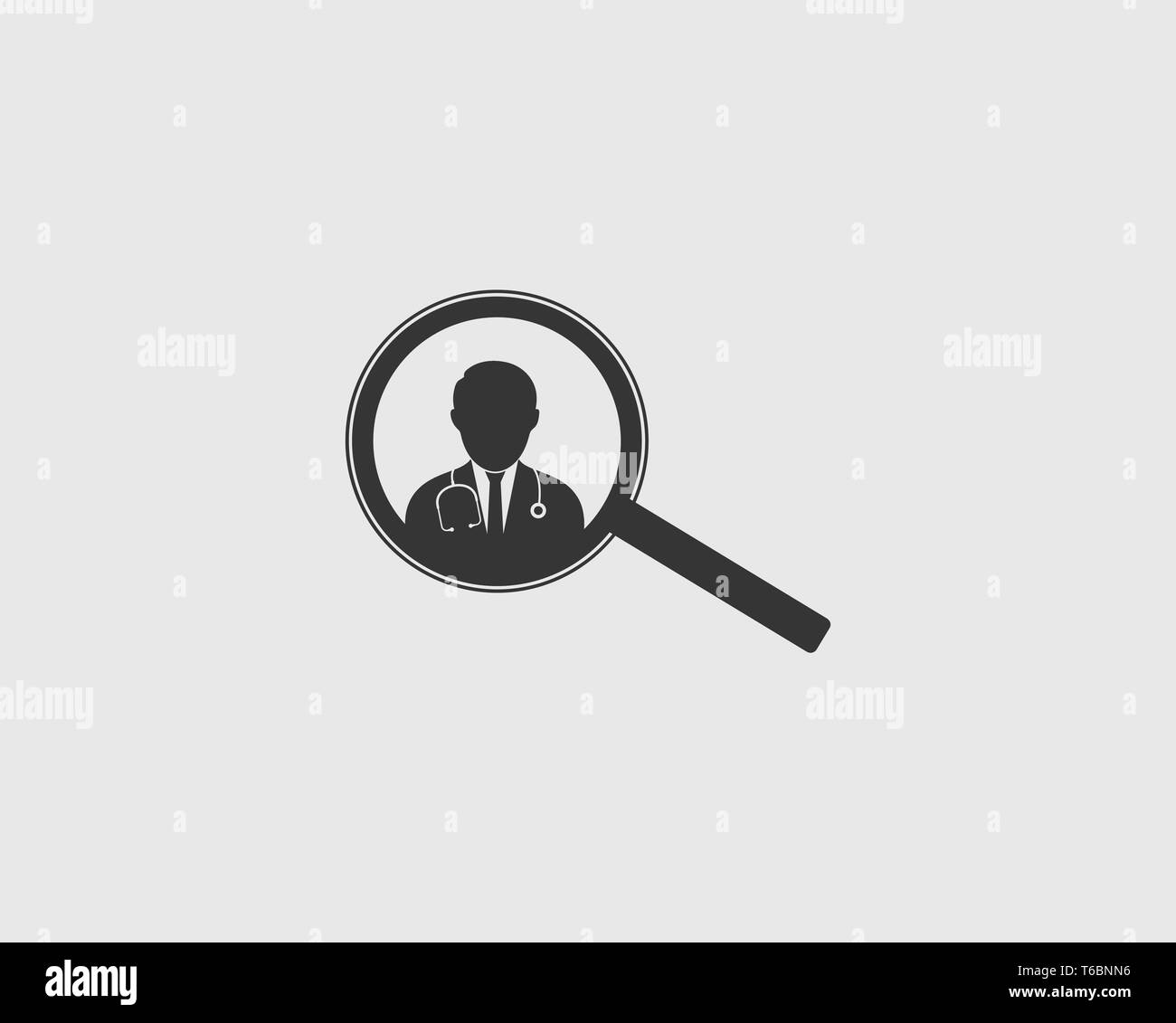 Doctor negative space Stock Vector Images - Alamy