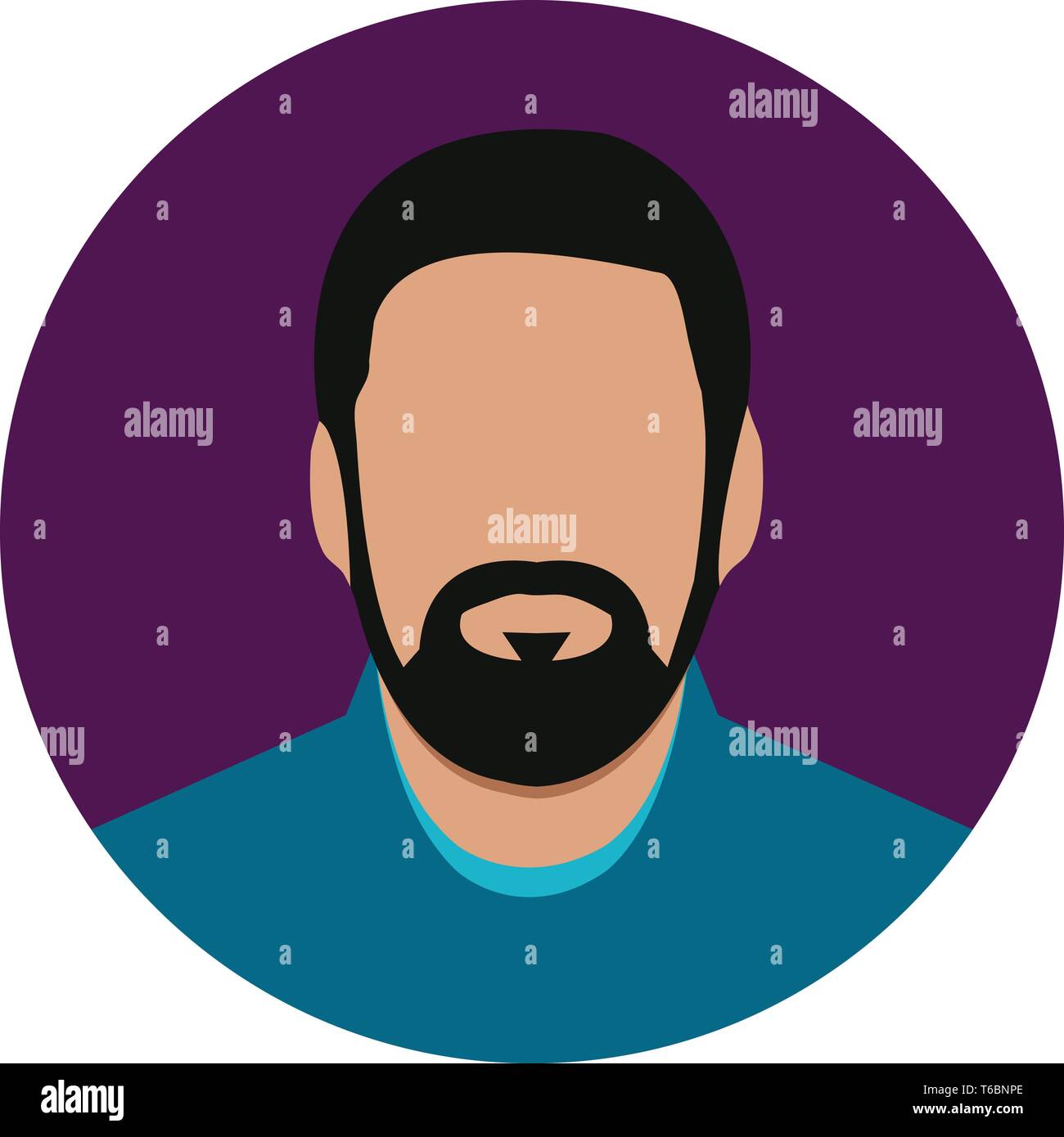 Passport picture, man Stock Vector Images - Alamy