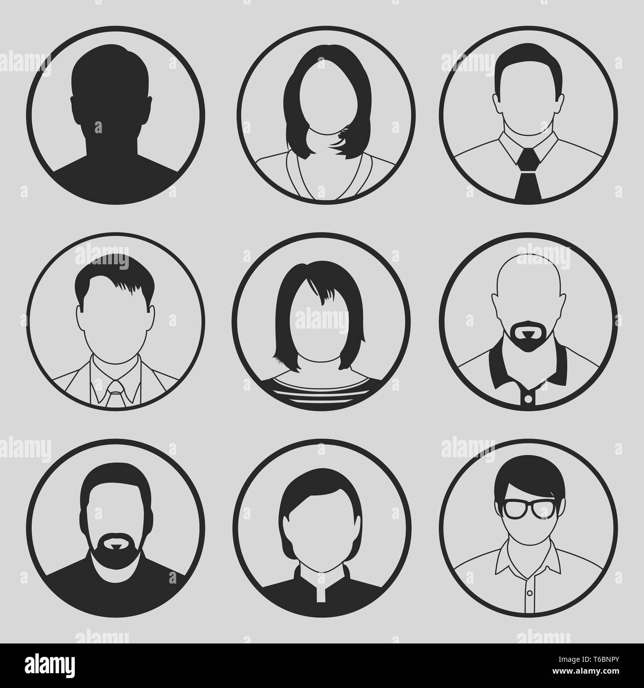 Businessman portrait no background Black and White Stock Photos ...