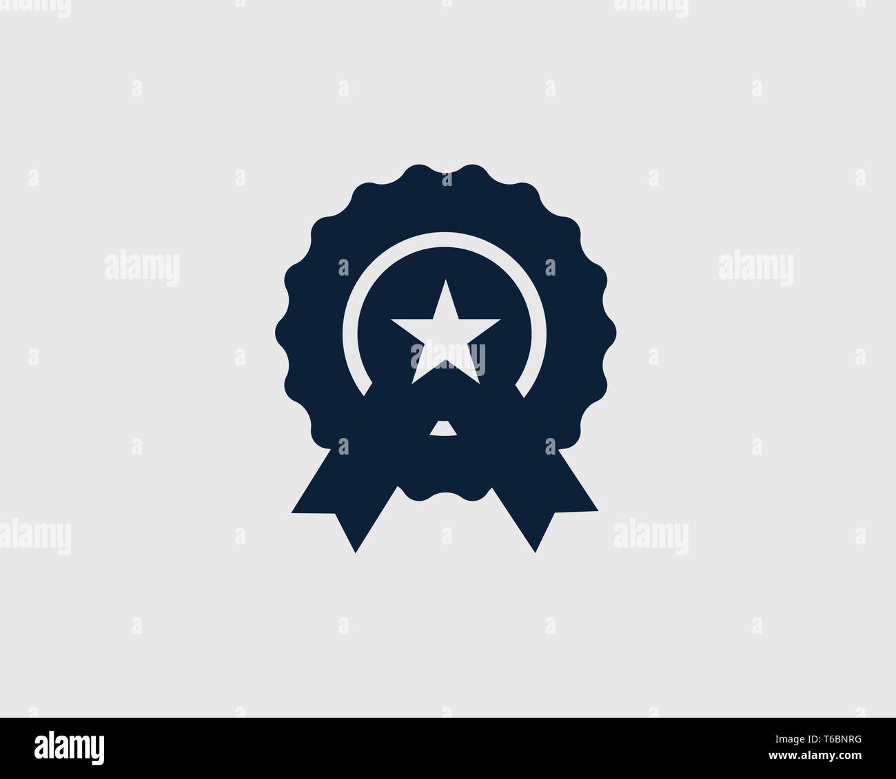 Badge Icon on gray Background Stock Vector Image & Art - Alamy