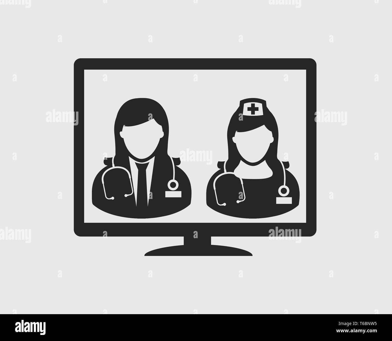 Mobile medical service concept Black and White Stock Photos & Images ...