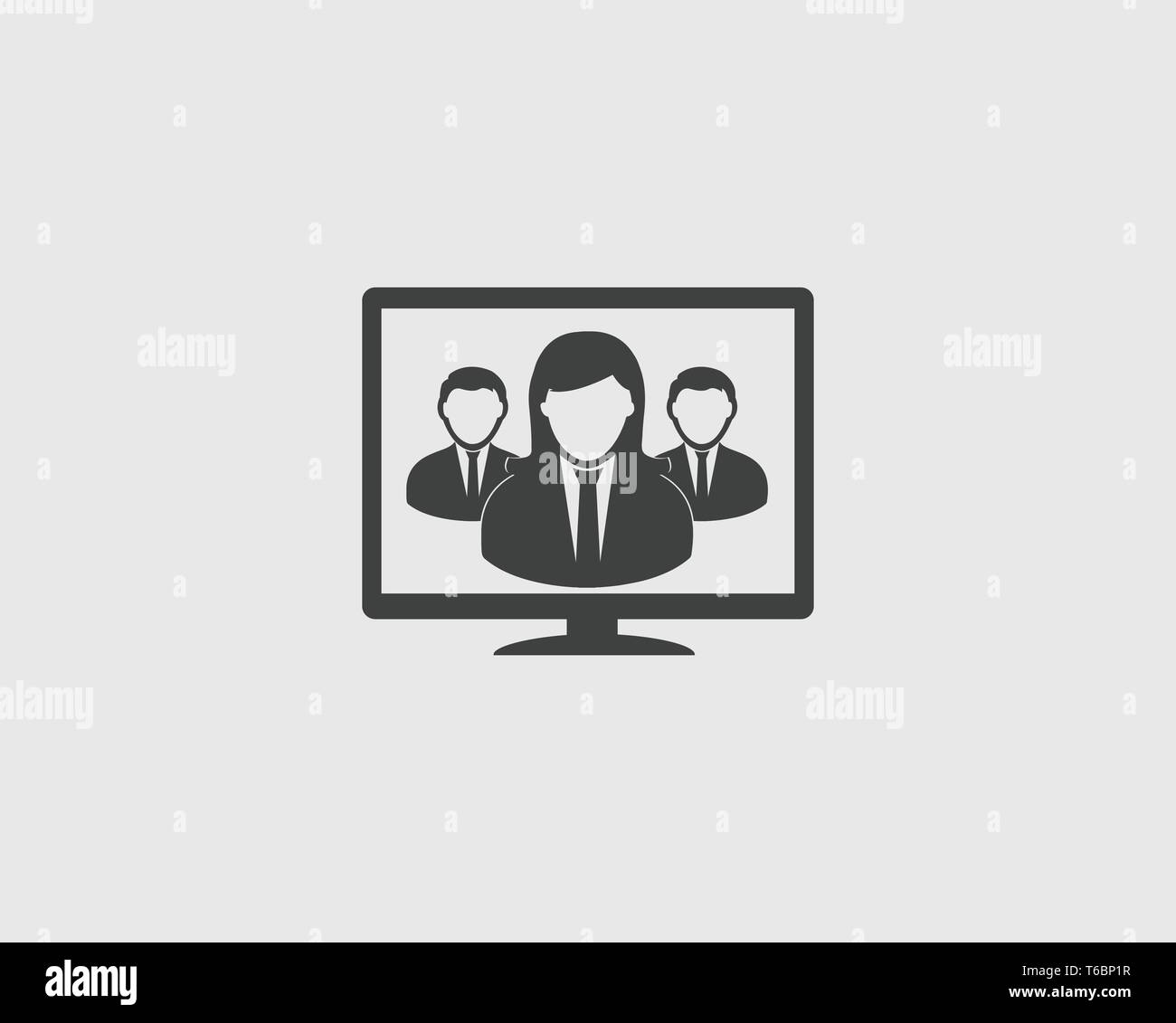 Business Team Icon on gray Background Stock Vector Image & Art - Alamy