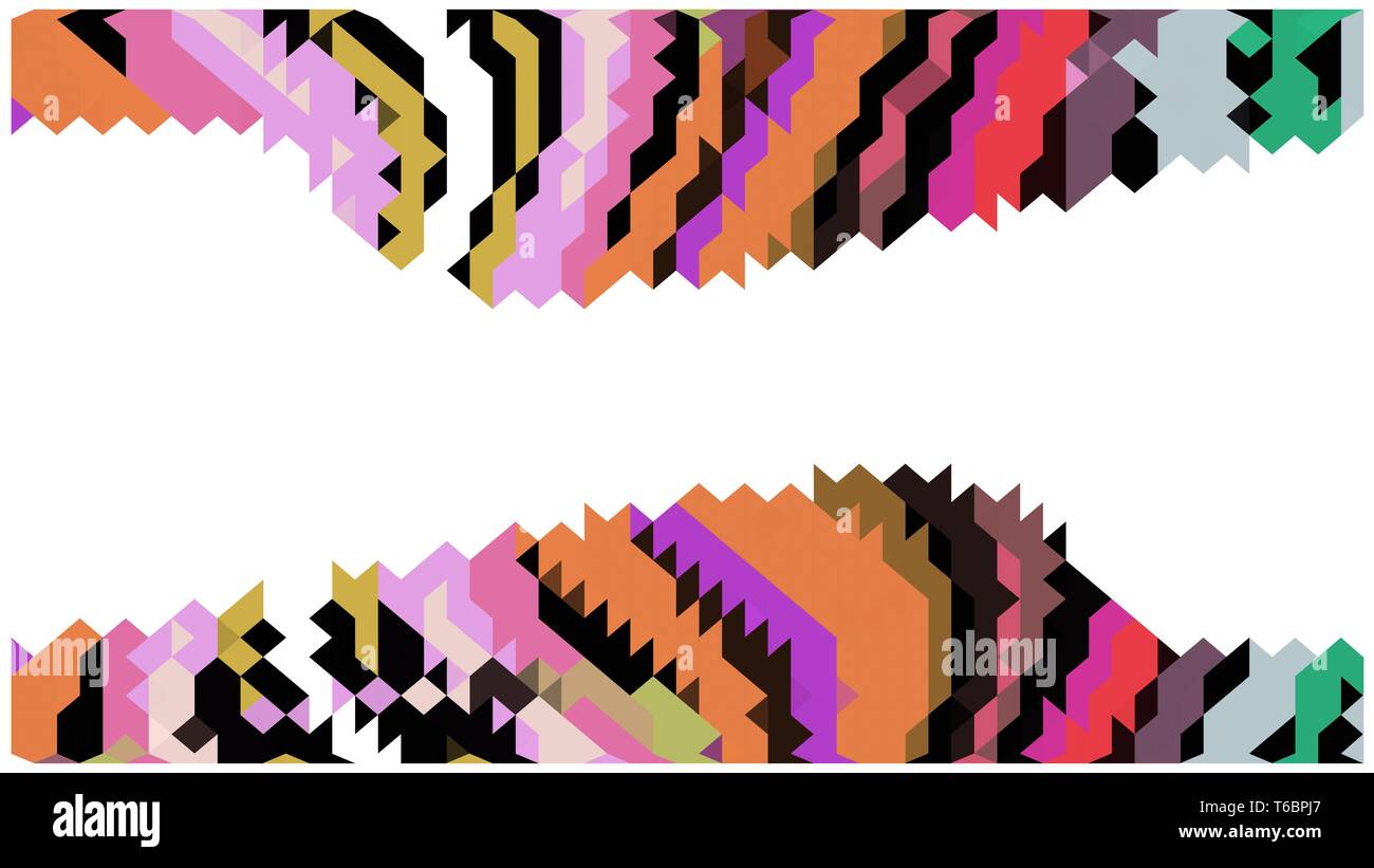 abstract background with colorful pixel decoration Stock Photo - Alamy