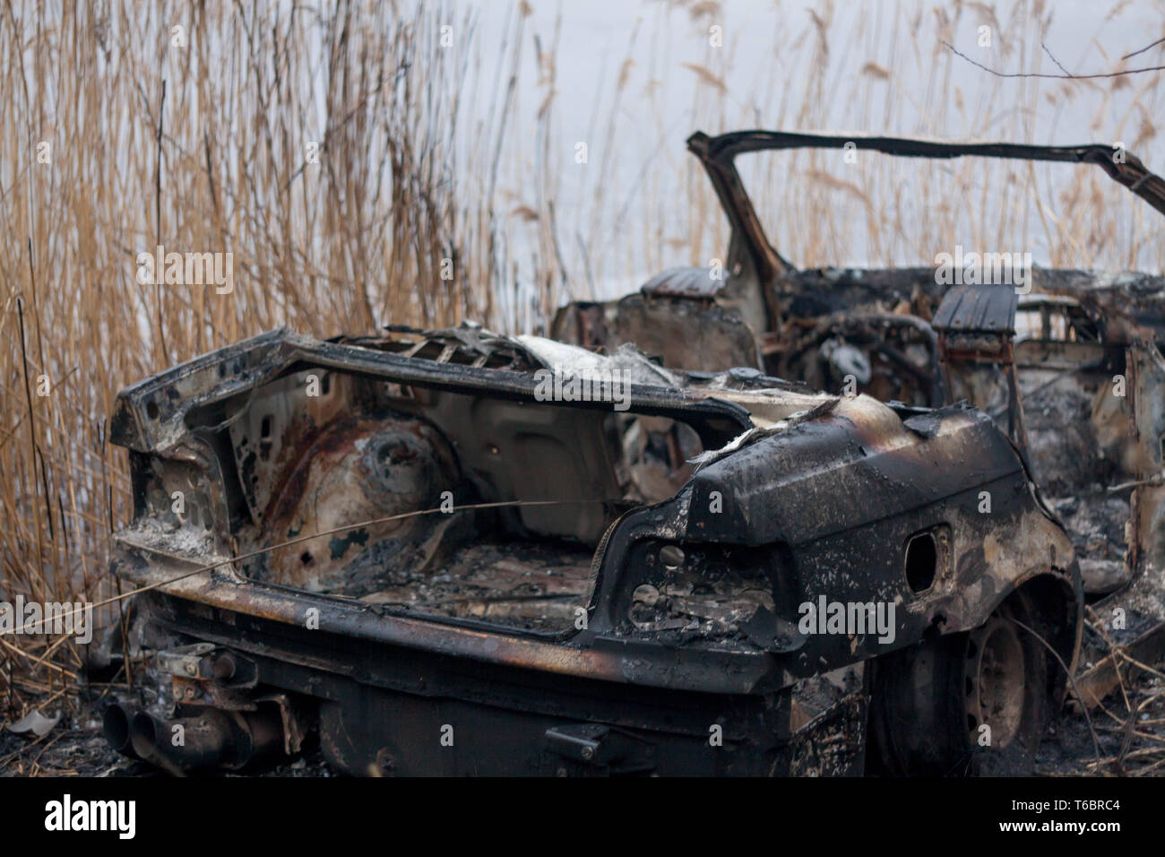 Car after fire hi-res stock photography and images - Alamy