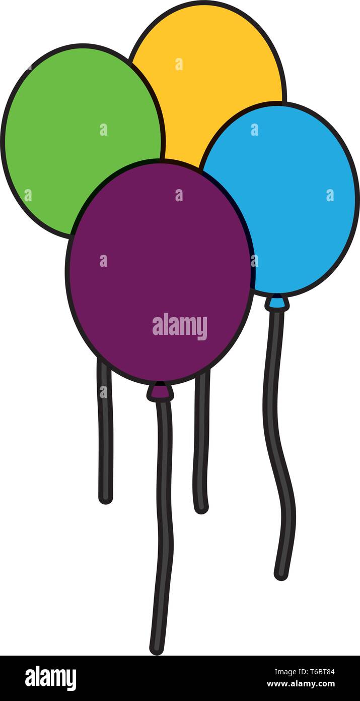 balloons helium floating icons Stock Vector Image & Art - Alamy