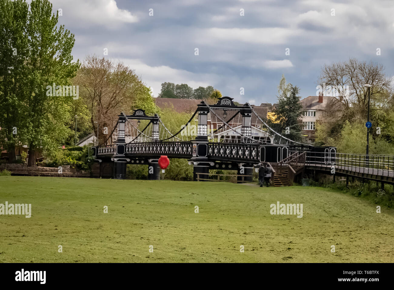 The Ferry Bridge Pedestrian Bridge over the River Trent at Stapenhill ...