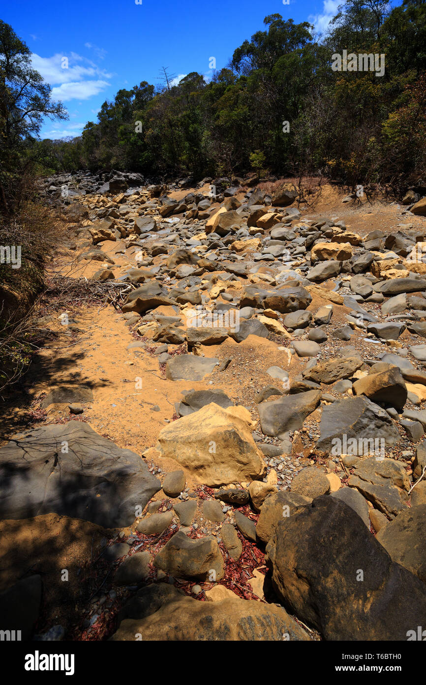 dry stone riverbed, Ankarana Madagascar Stock Photo - Alamy