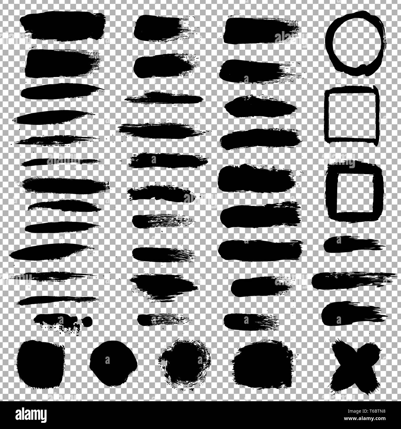 Black Blobs Set Stock Photo - Alamy