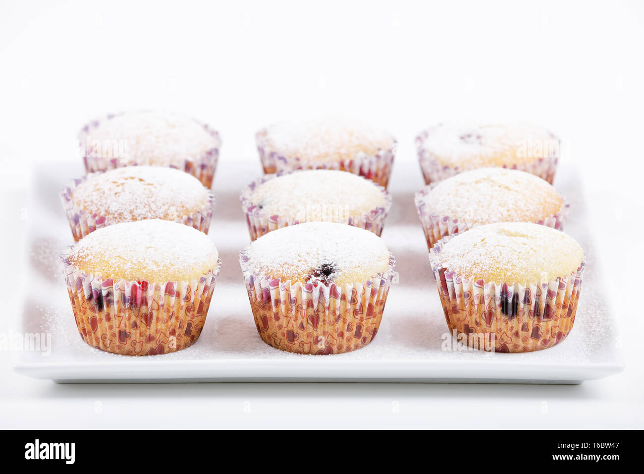 fresh homemade Muffin on white background Stock Photo - Alamy