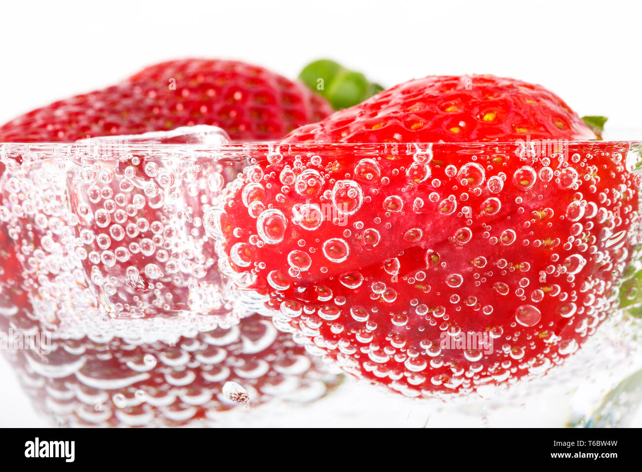 Strawberry in sparkling water hi-res stock photography and images - Alamy