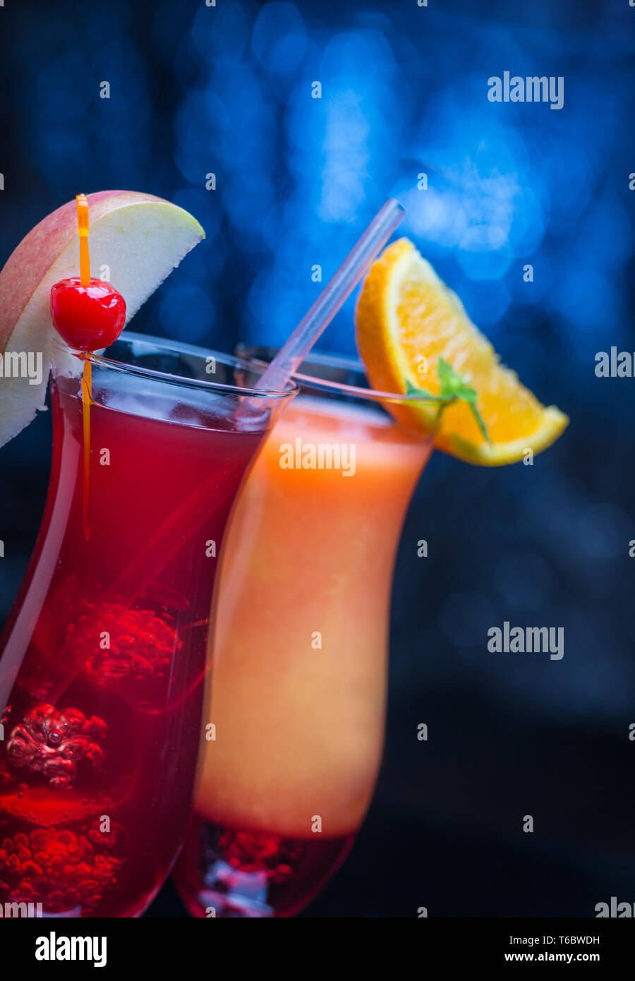 Two tasty cocktails Stock Photo - Alamy