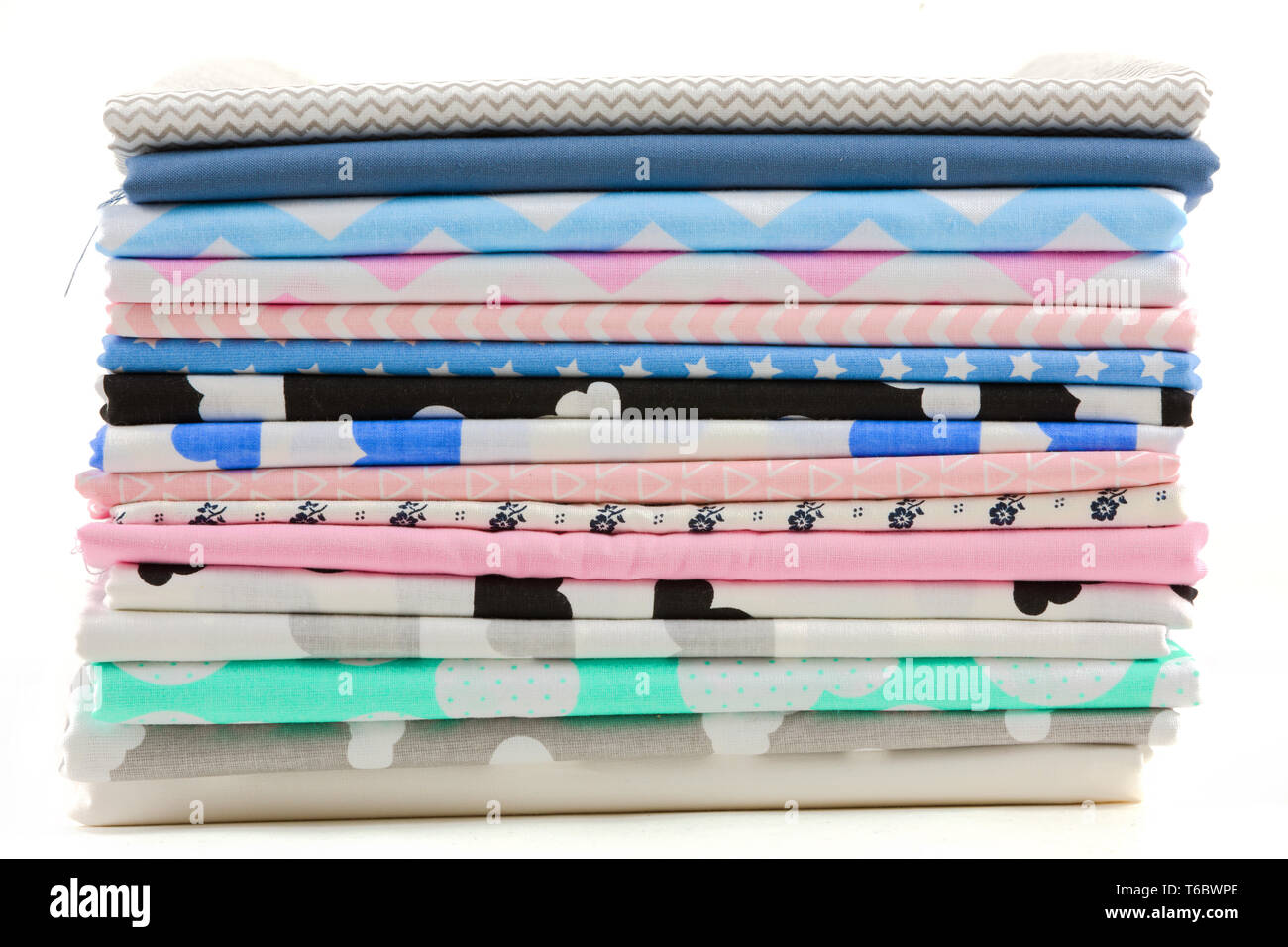 Concept fabric isolated pile hi-res stock photography and images - Alamy