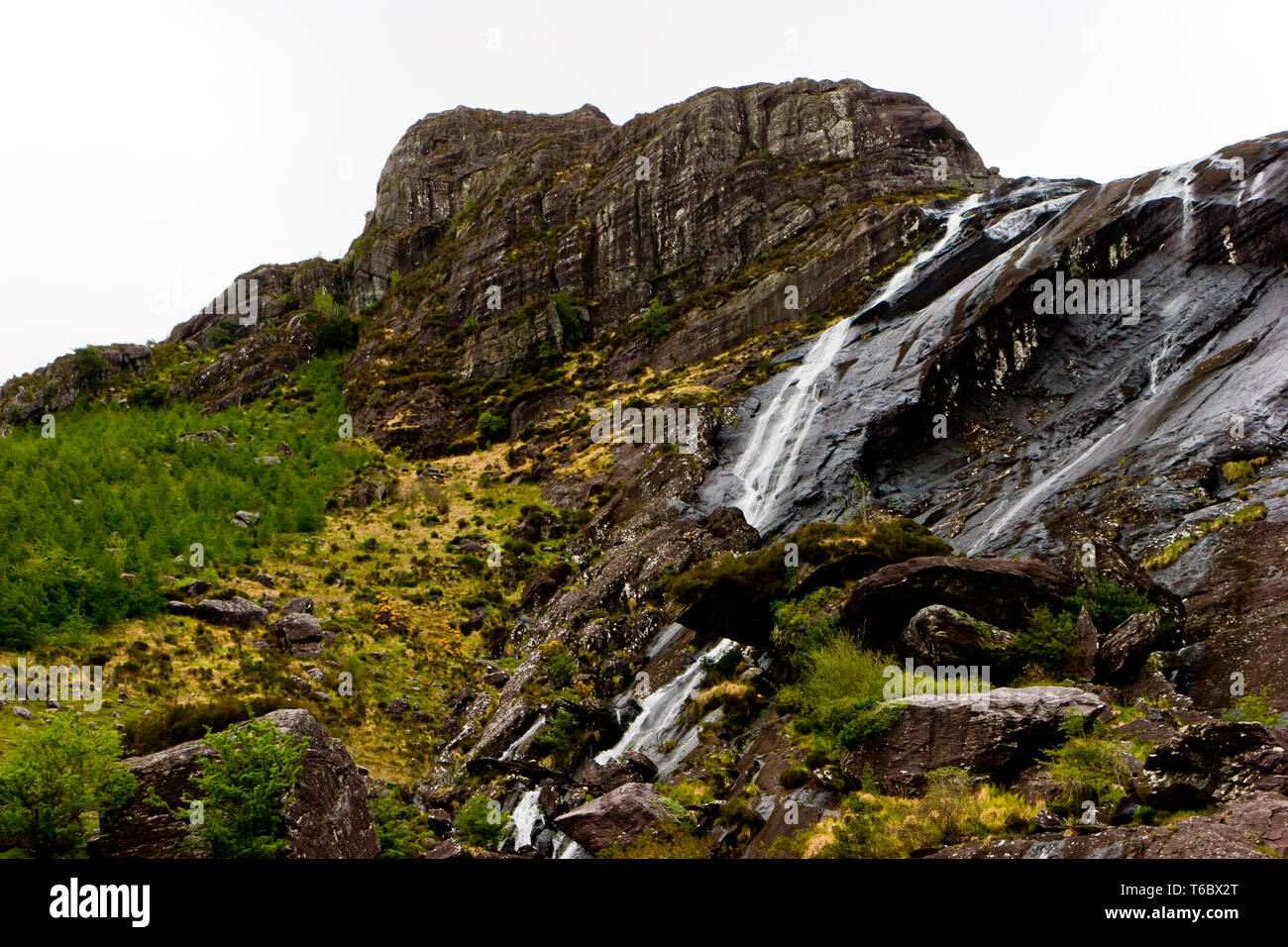 Mountain waterfall in County Cork, Ireland Stock Photo - Alamy