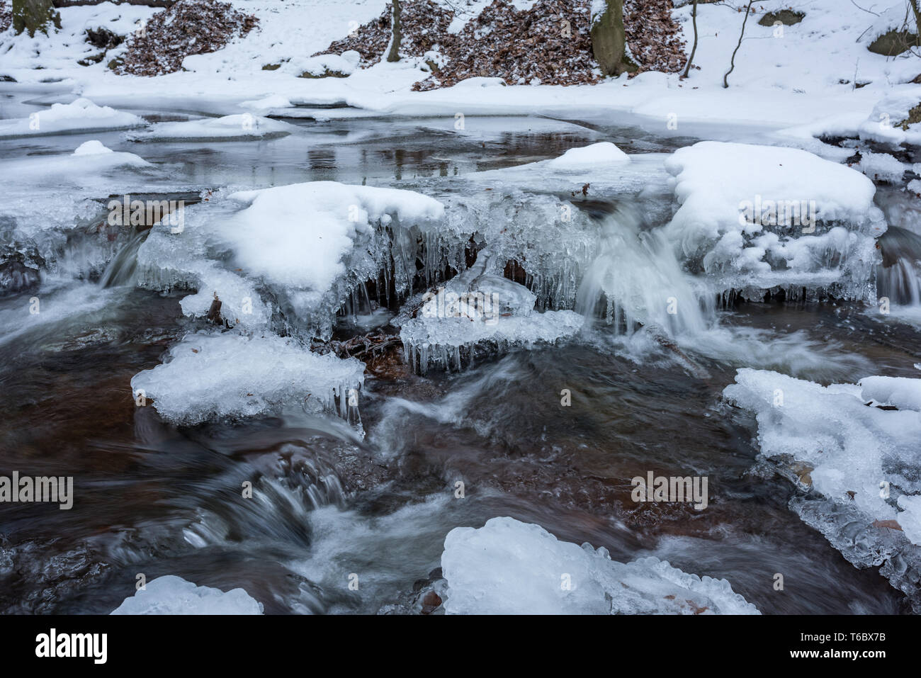 German stream in wintertime Stock Photo - Alamy